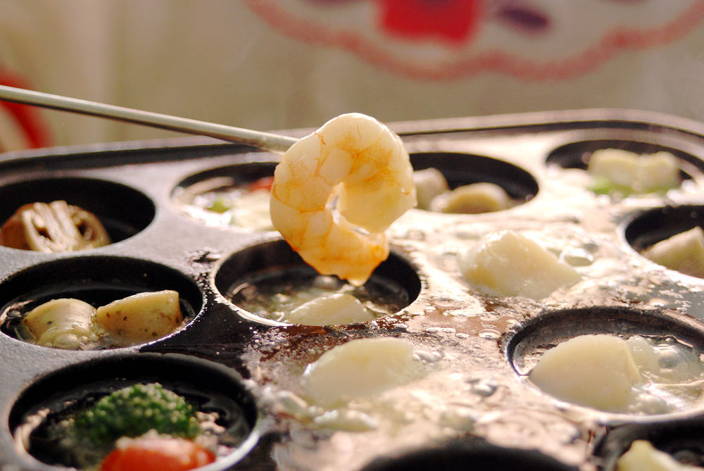 Simple Recipe for Cooking Ajillo with Takoyaki Pan - Globalkitchen Japan