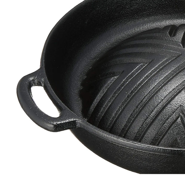 Asahi Chuzo Cast Iron Deep Genghis Khan Grill Pan - Globalkitchen Japan