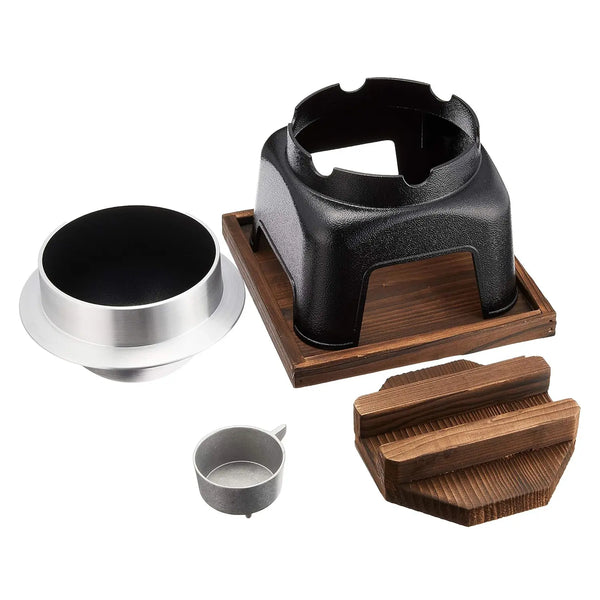 MIN Aluminum Kamameshi Pot Set Black - Globalkitchen Japan
