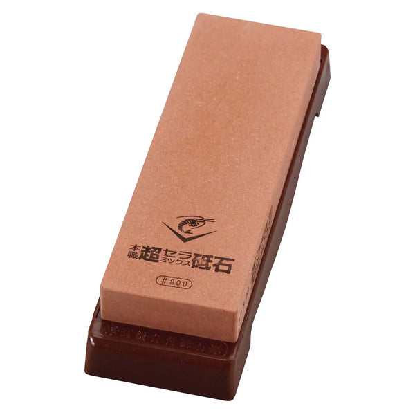 NANIWA Super Ceramic Sharpening Stone with Base and Flattening Stone ...