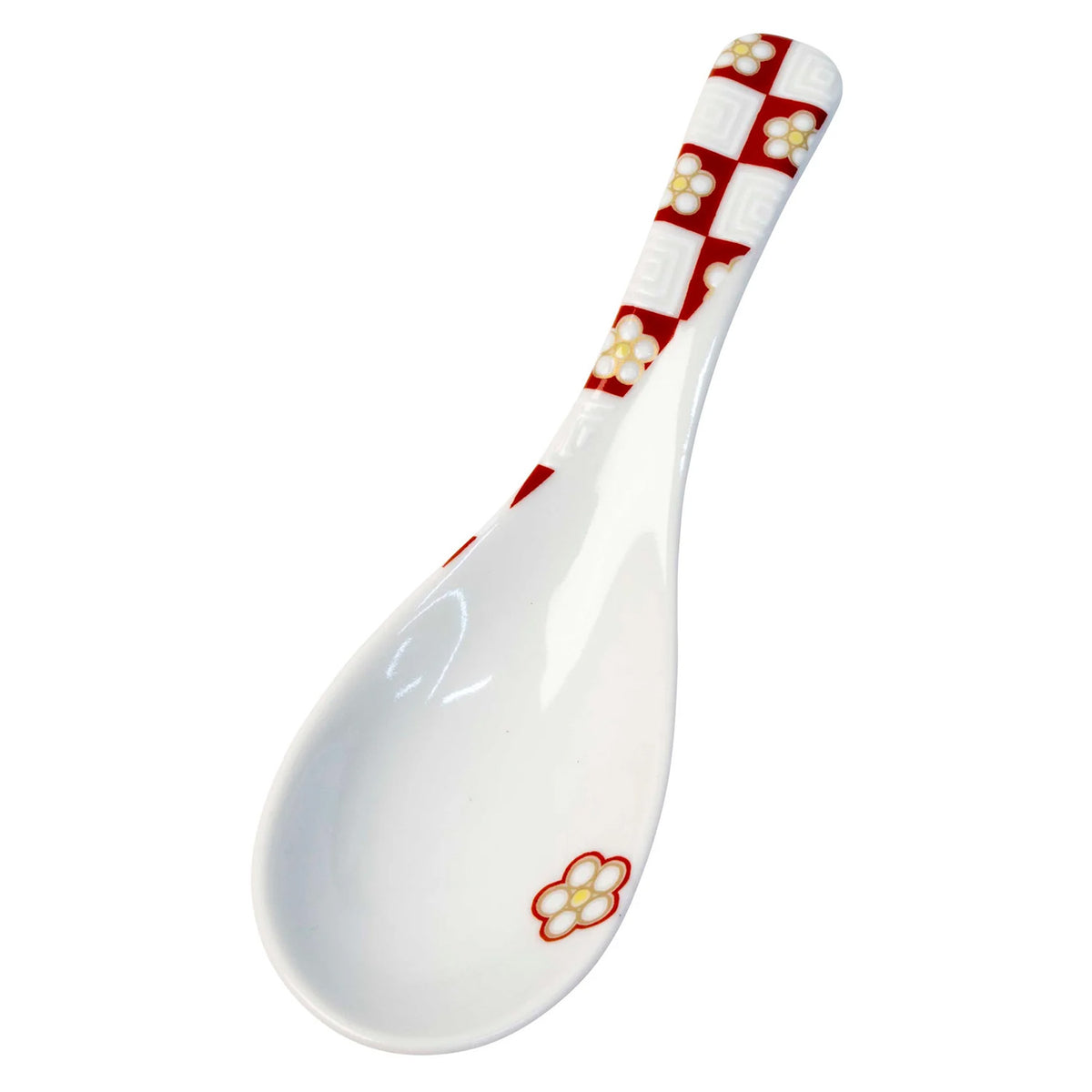 SEIKOU Kutani Porcelain Renge Spoon Umeichimatsu - Globalkitchen Japan