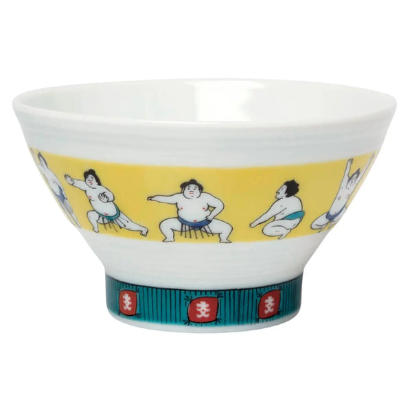 SEIKOU Kutani Porcelain Sendan Rice Bowl Sumo Wrestler - Globalkitchen ...