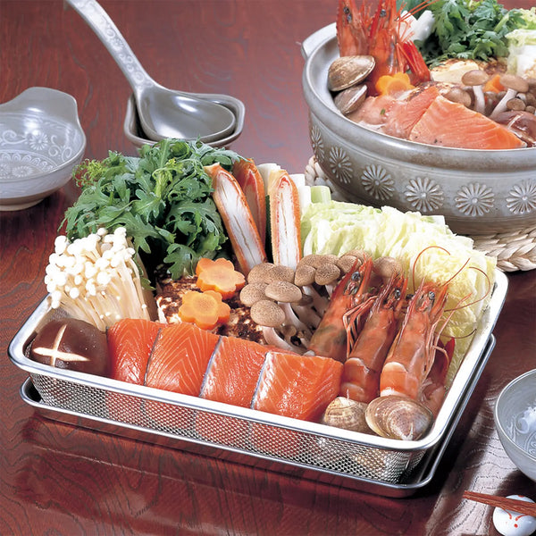 Three Snow Stainless Steel Rectangle Deep Mesh Colander (6.5 Mesh ...