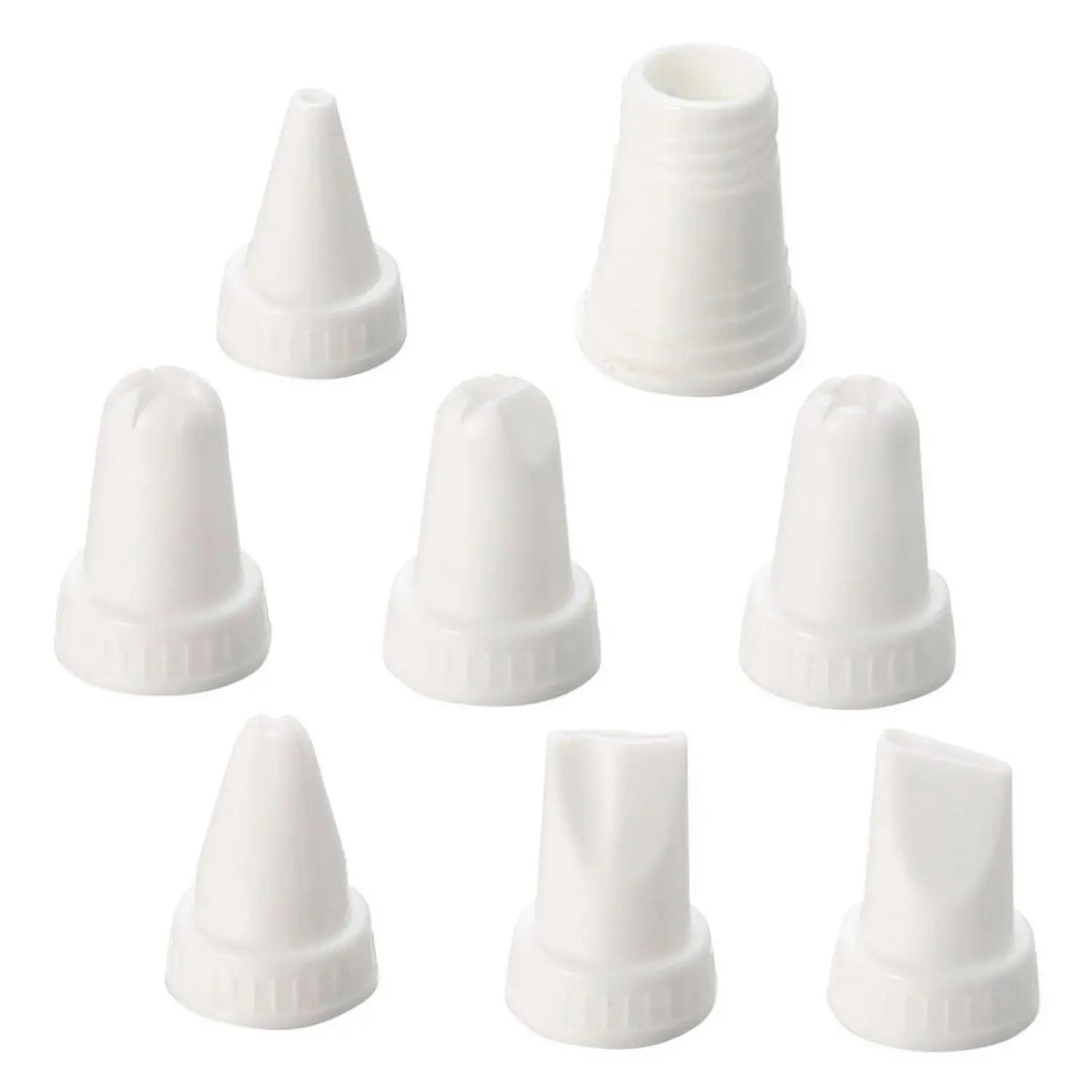 TIGERCROWN Cake Land Polypropylene Piping Tips 8 pcs - Globalkitchen Japan