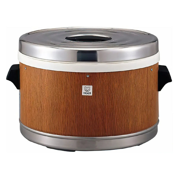 Tiger Stainless Steel Non-Electric Thermal Rice Warmer Wood Grain ...