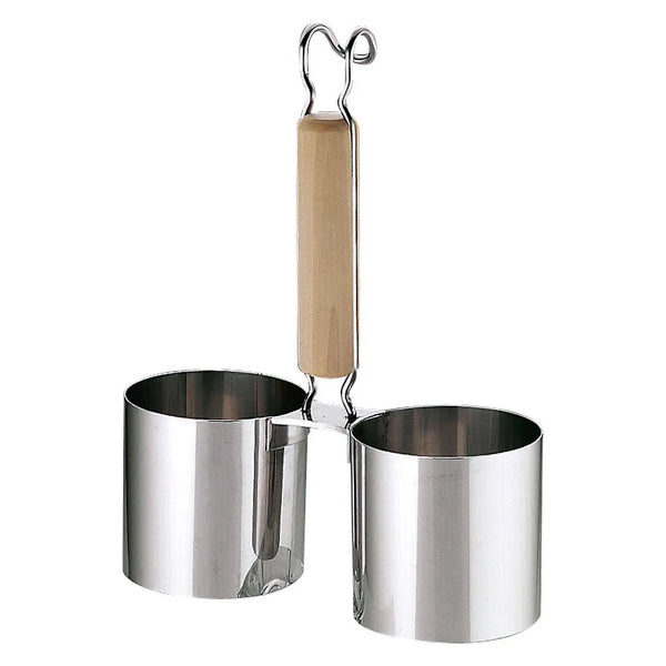 Yukiwa Stainless Steel Kakiage Tempura Deep Fryer Ladle 80mm 2 Portion ...