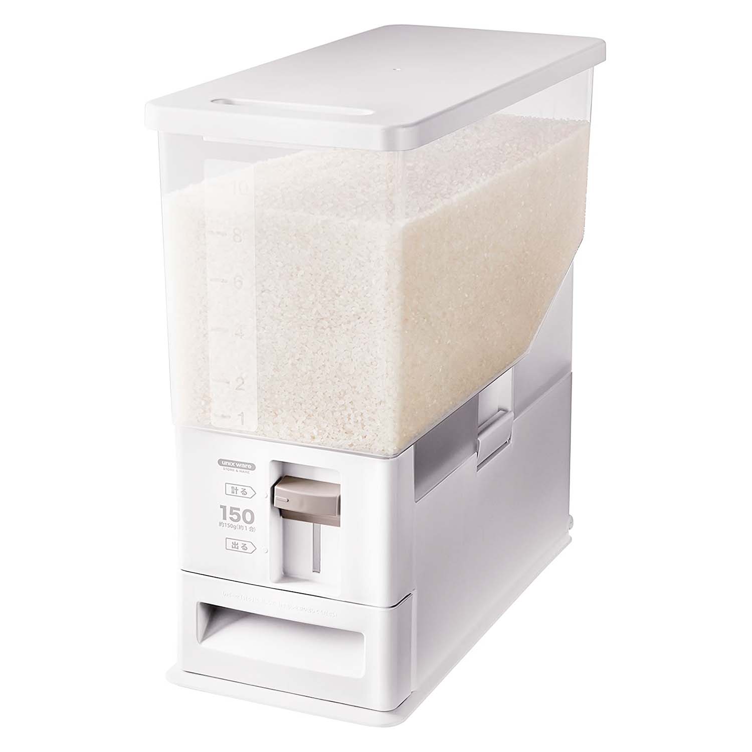 Asvel Polypropylene Rice Storage Container - Globalkitchen Japan