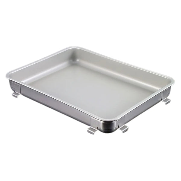 Ikeda Stainless Steel Antibacterial Fluororesin-Coated Stackable Tray ...