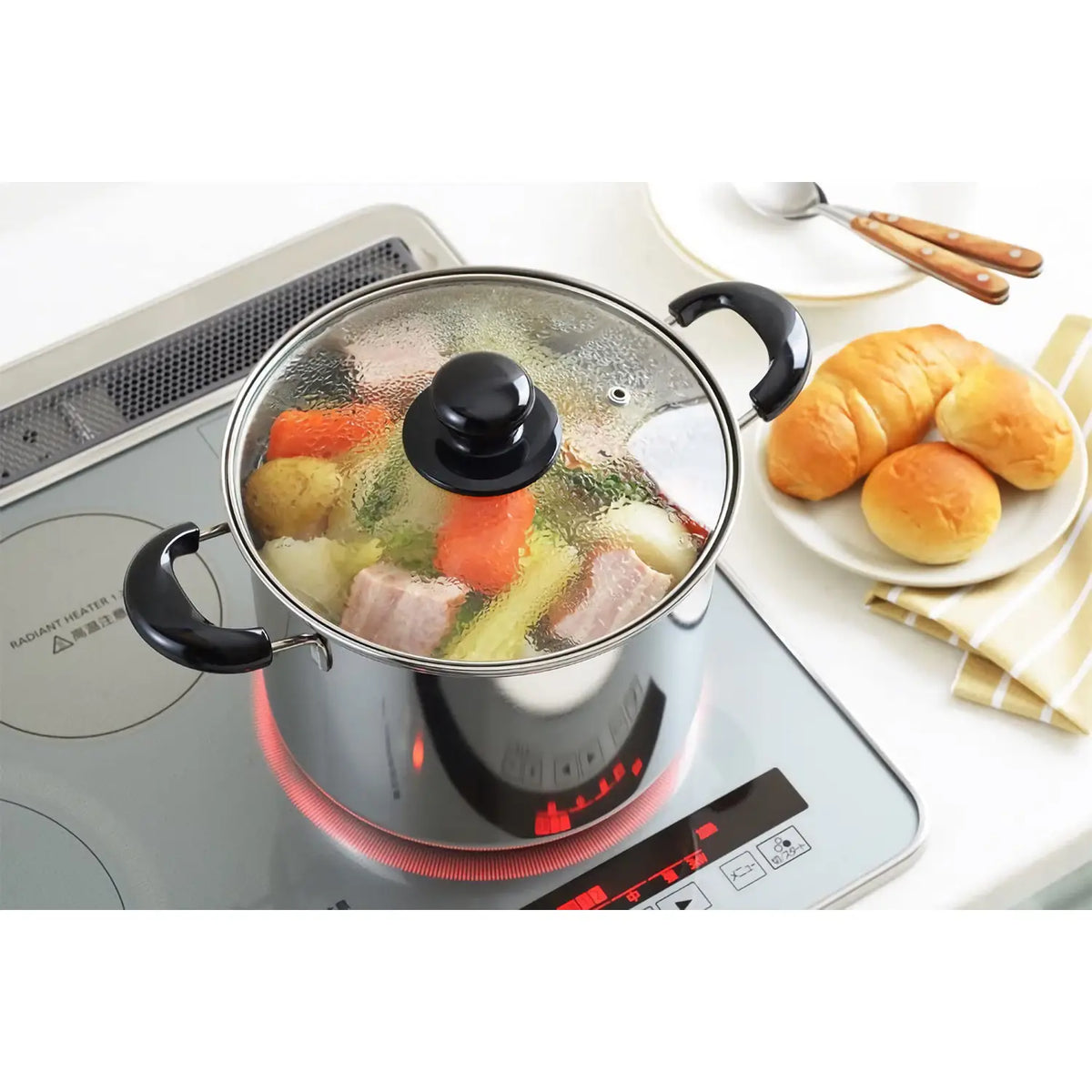 Yoshikawa Cook Look II 3-Ply Stainless Steel Pasta Pot SJ2187 ...